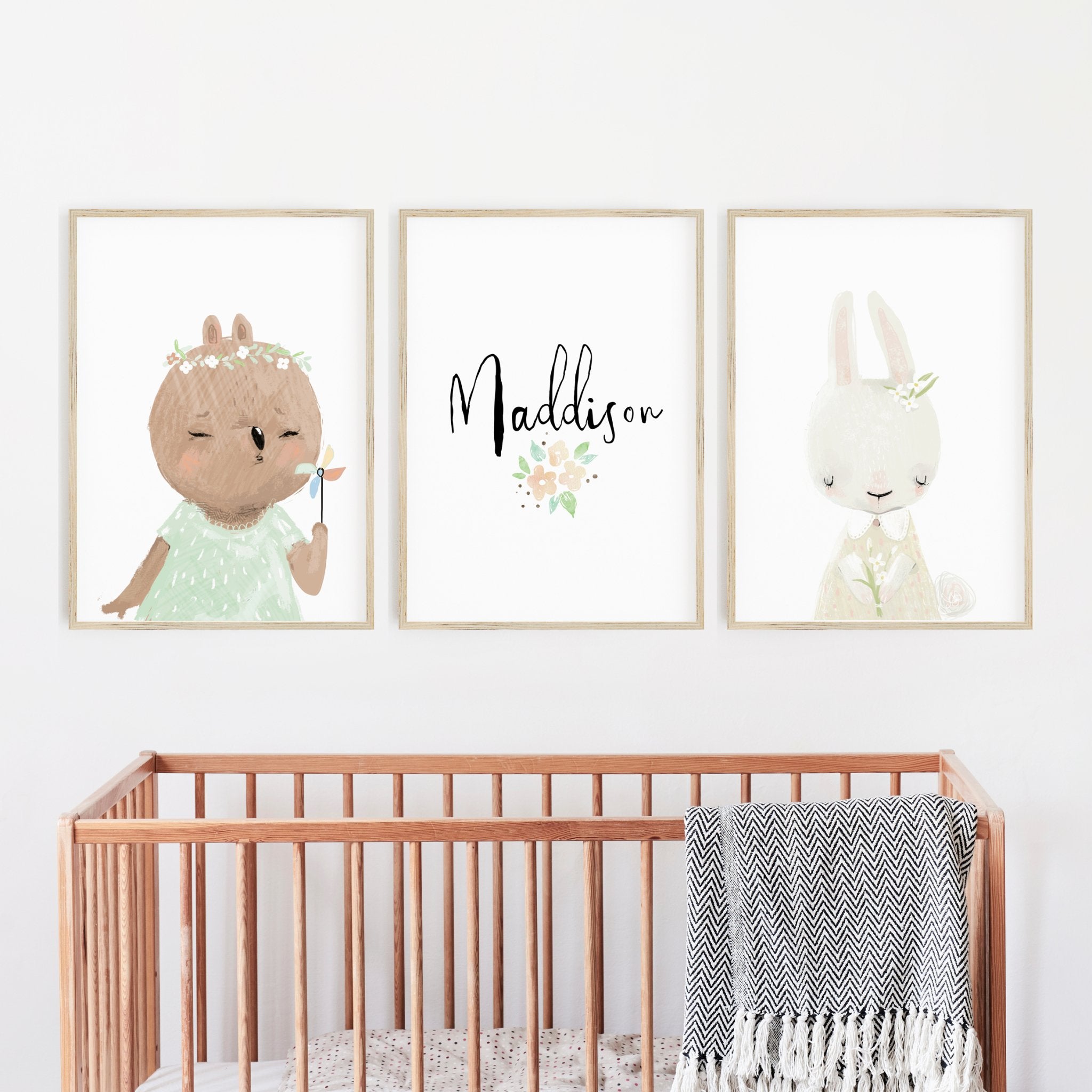 Girls Nursery Wall Art Prints | Kids Prints Australia – The Kids Print ...